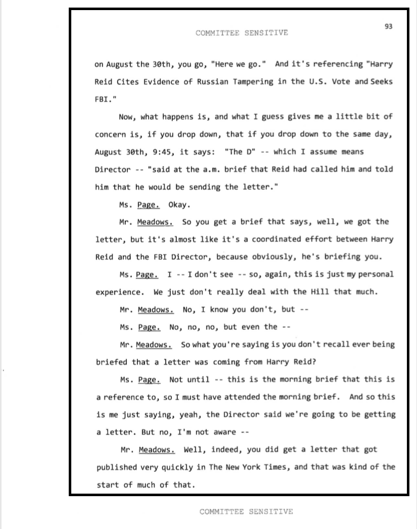 Our analysis of Lisa Page's testimony. - DC Document Reports
