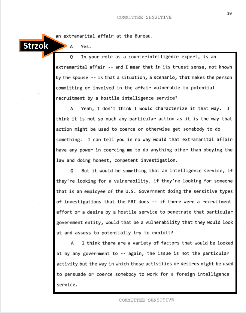 Our analysis of Peter Strzok's testimony. - DC Document Reports