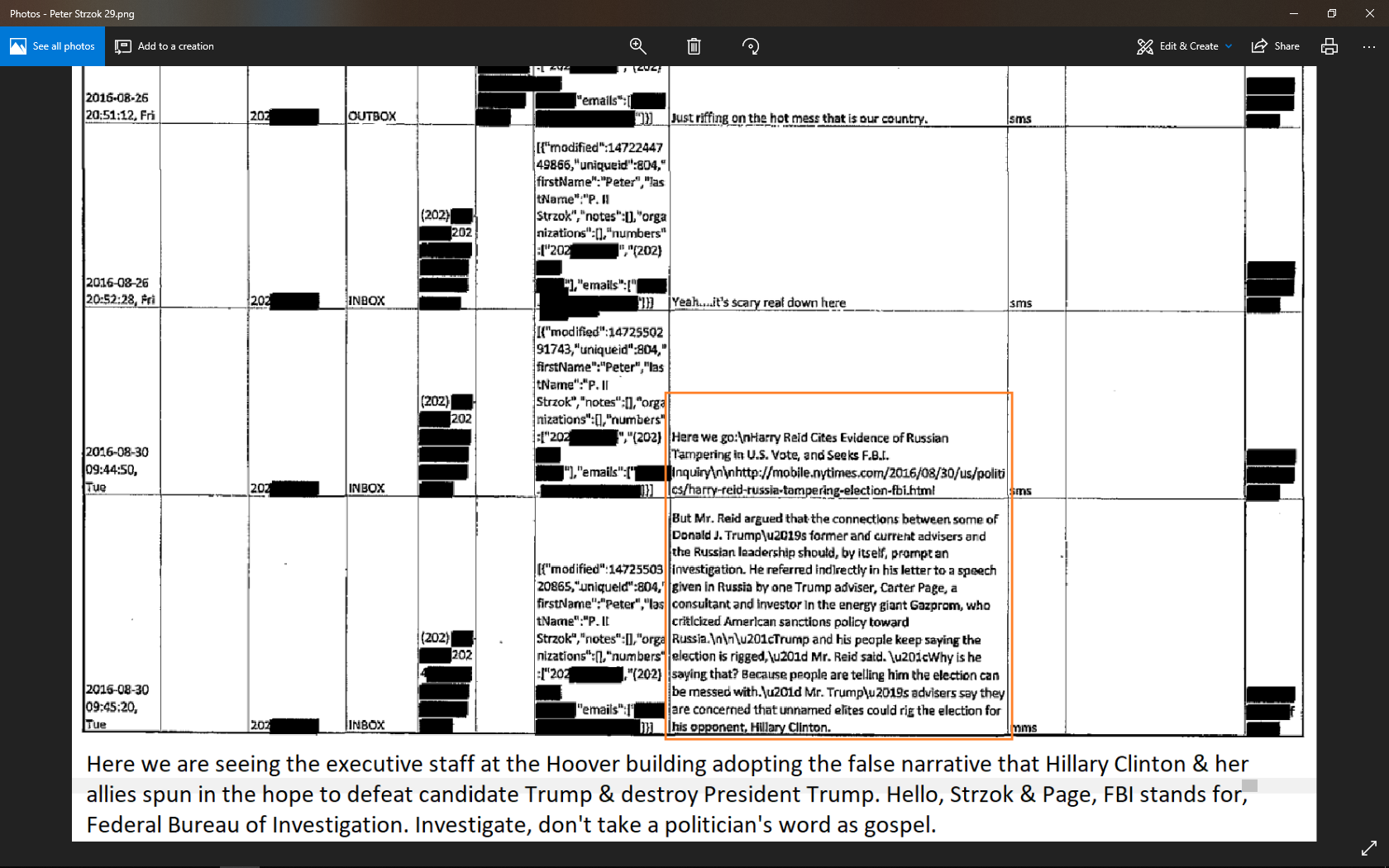 Our analysis of Lisa Page's testimony. - DC Document Reports