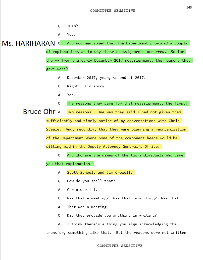 Our analysis of Ohr's testimony. - DC Document Reports