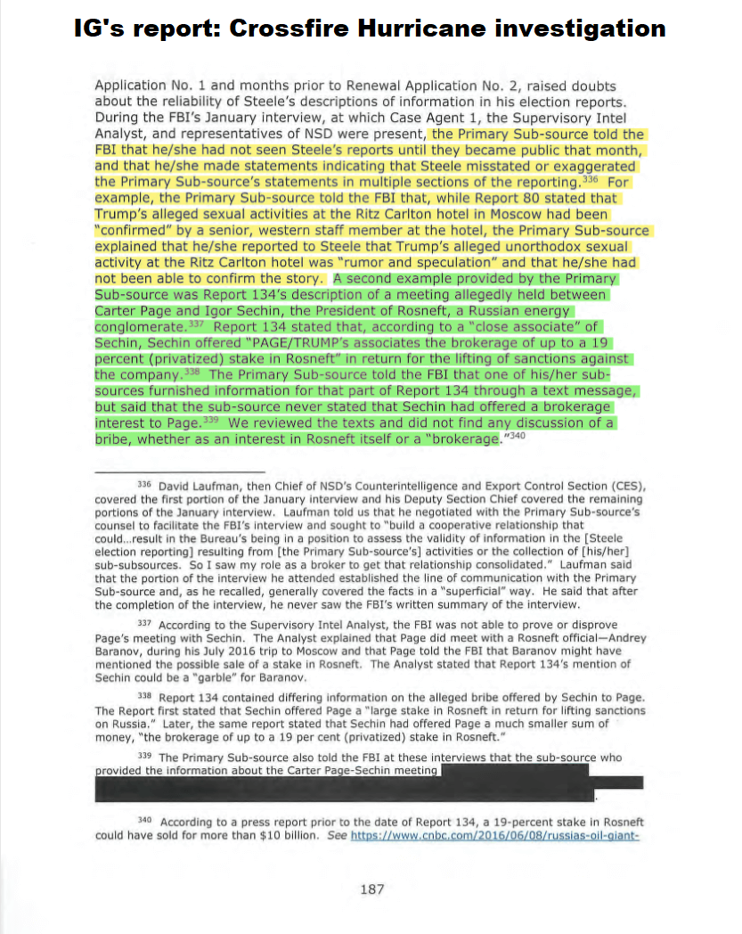 Horowitz's 2019 report, our review. - DC Document Reports