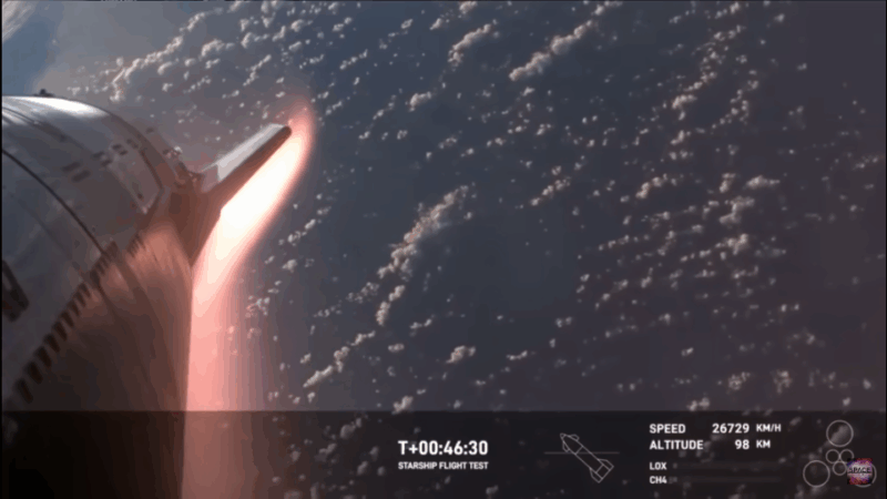 Hybrid reentry system reduces Starship's heat flux by 50%! - DC ...